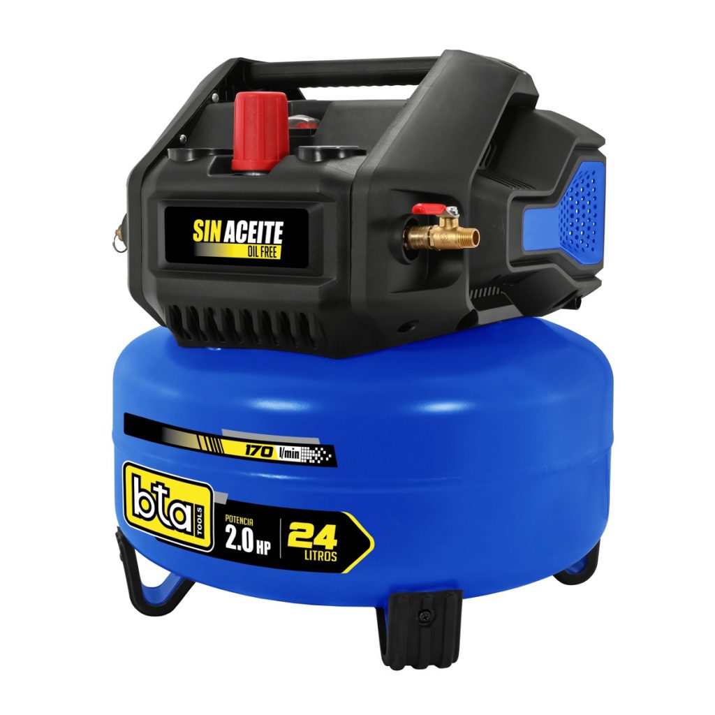 Compresor Sin Aceite 24 Litros 2Hp | Bta Tools